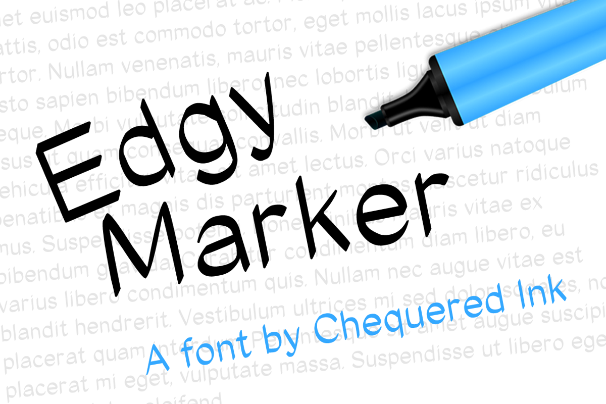 Edgy Marker Font - Free Download