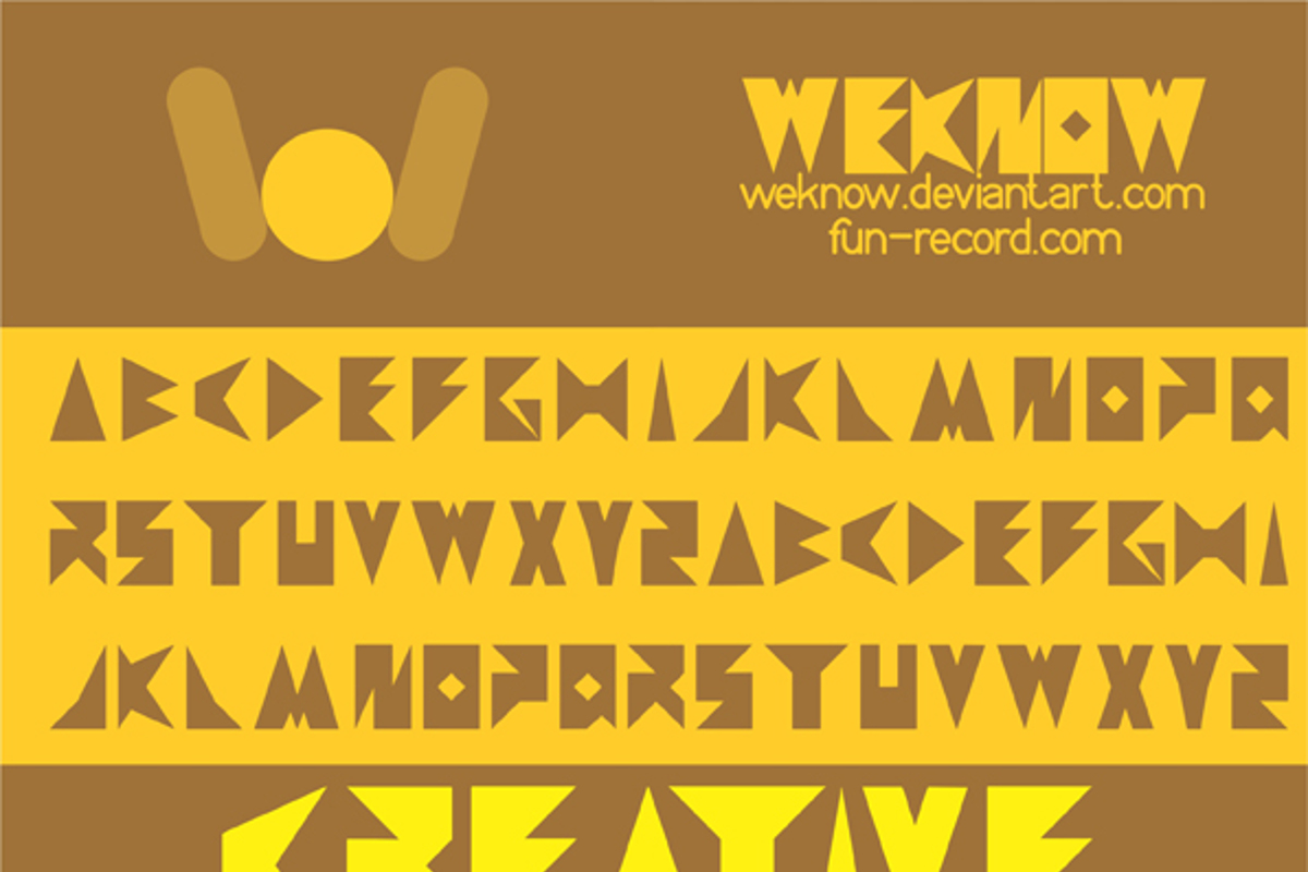 Creative mind Font | weknow | FontSpace