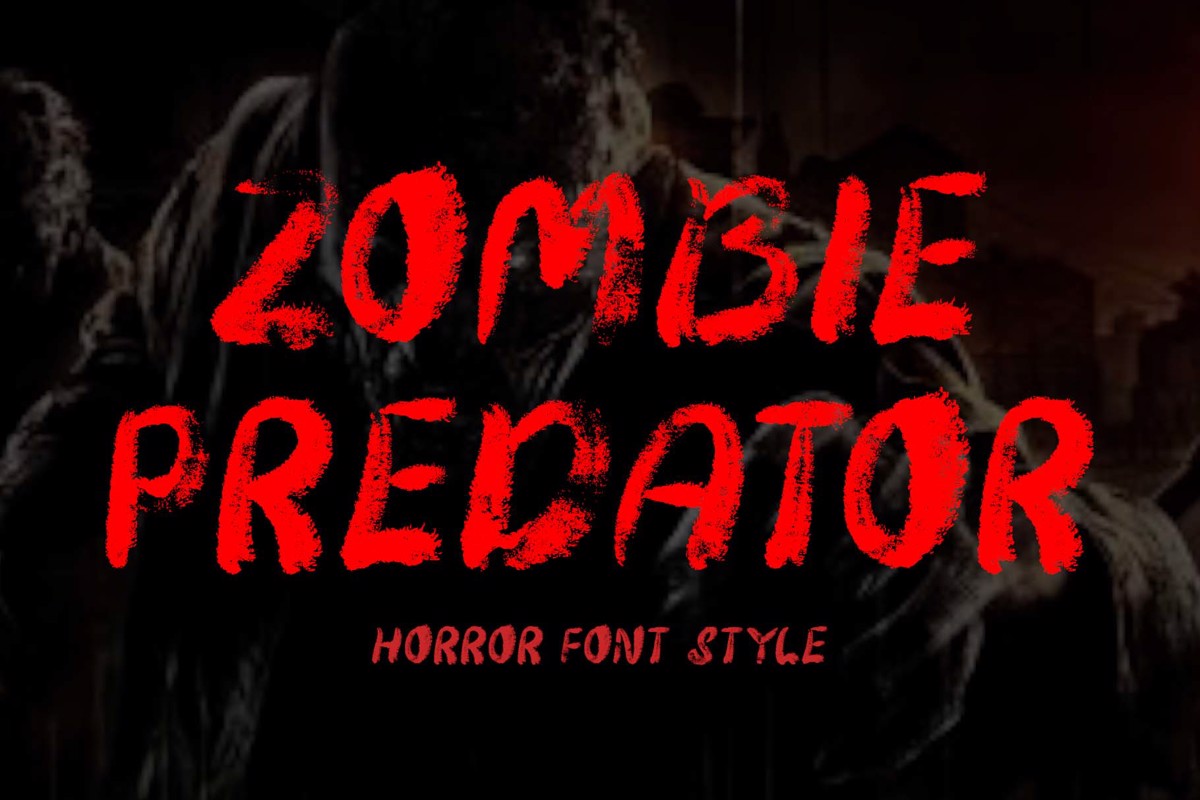 Zombie Predator Font | Yoga Letter | FontSpace