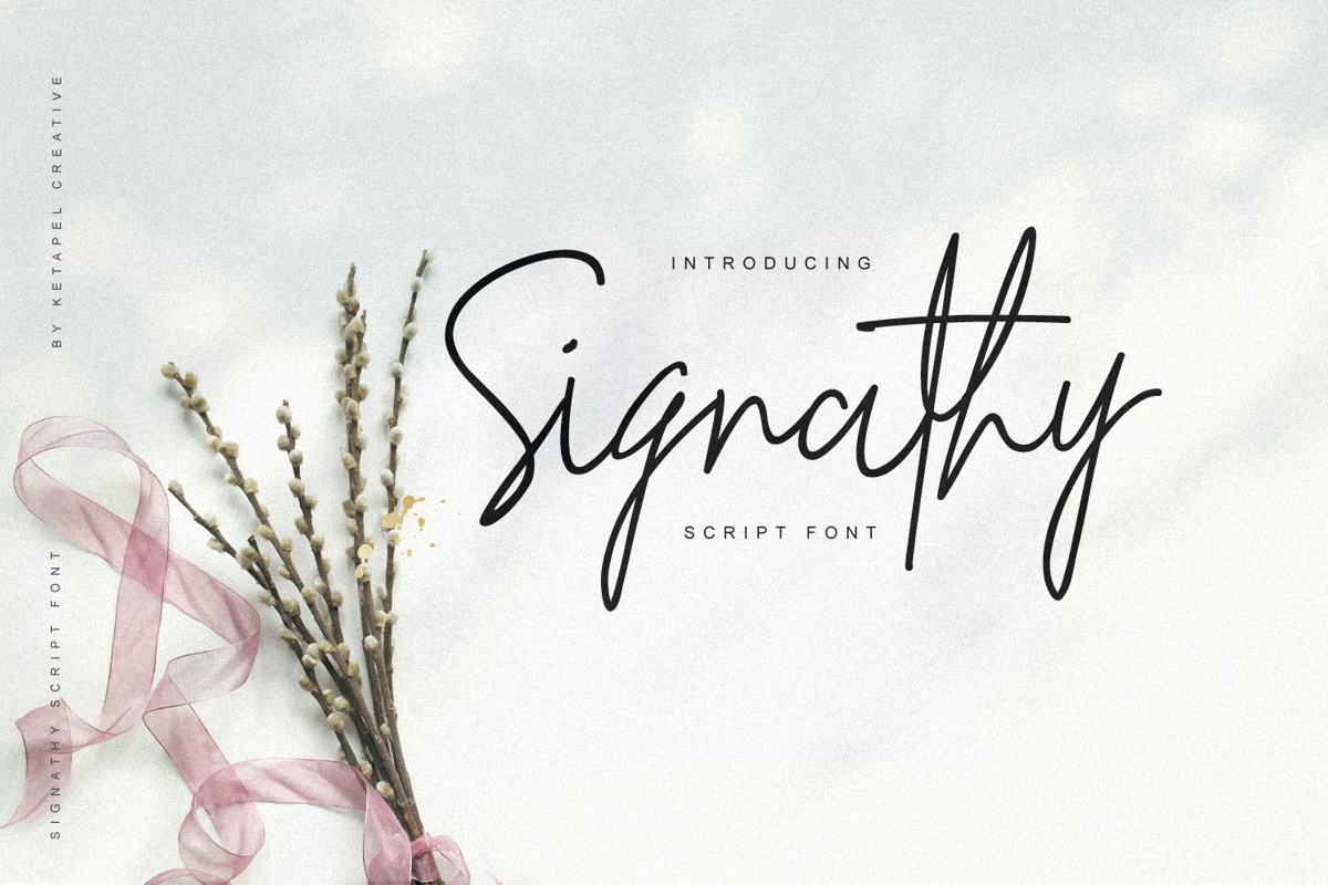 Signathy Script Font | Ketapel creative | FontSpace