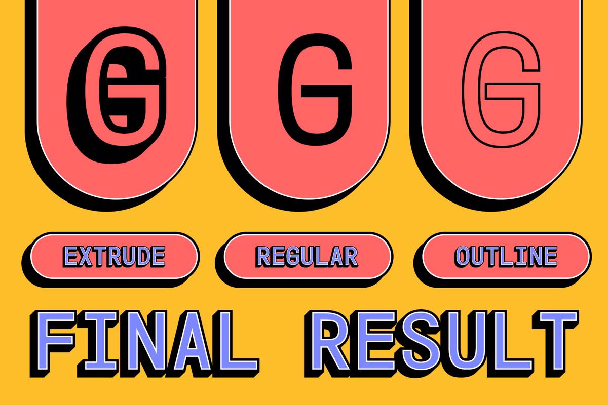 CS Genio Mono 3D Font | craftsupplyco | FontSpace