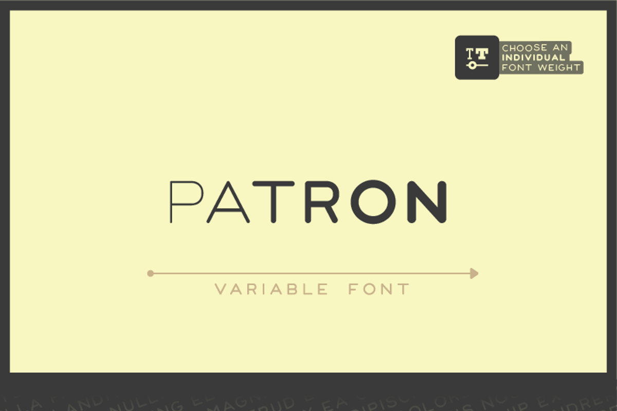 Patron Font | shaped fonts | FontSpace