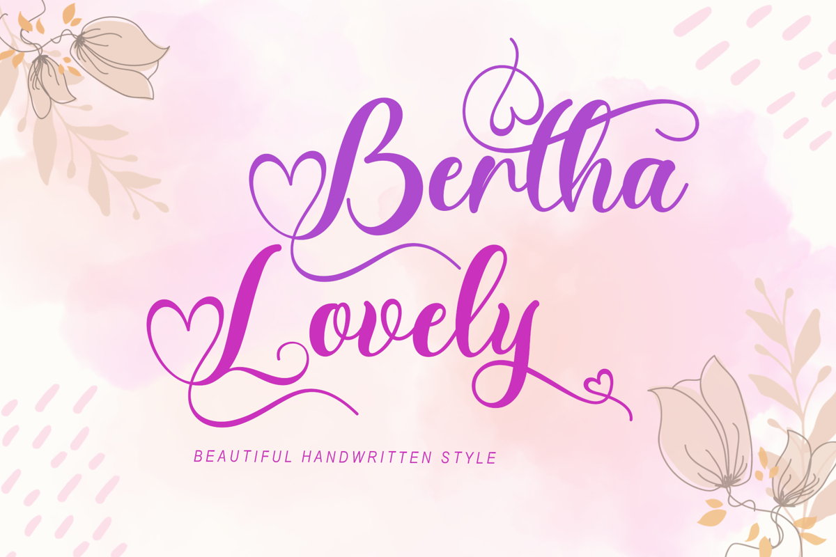 Bertha Lovely Font - Free Download