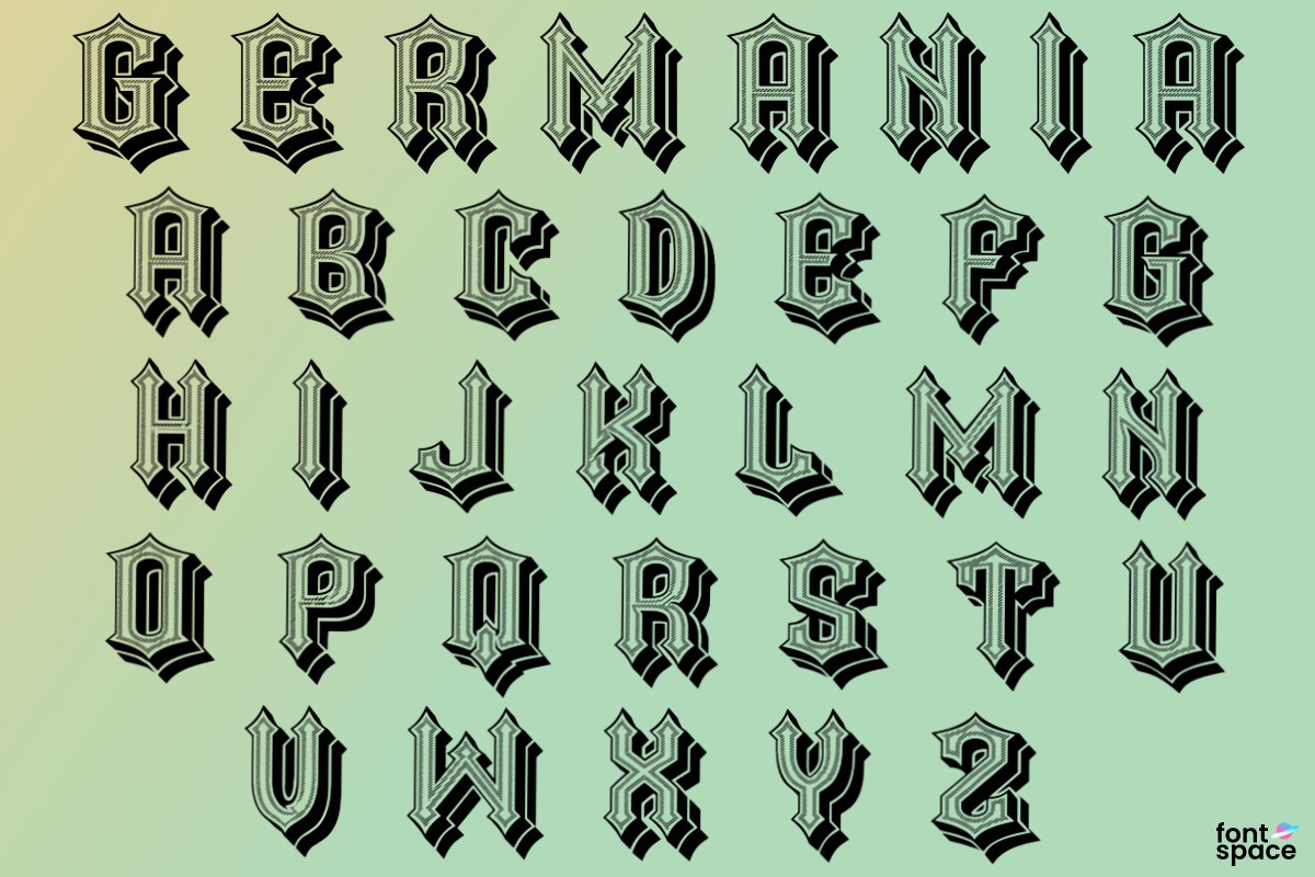 Germania Font | Vladimir Nikolic | FontSpace