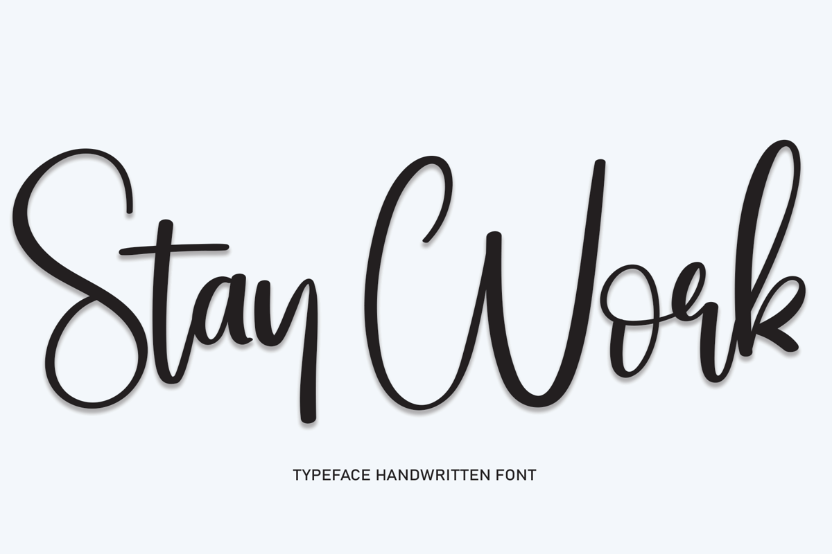 Stay Work Font | scratchones_creative | FontSpace