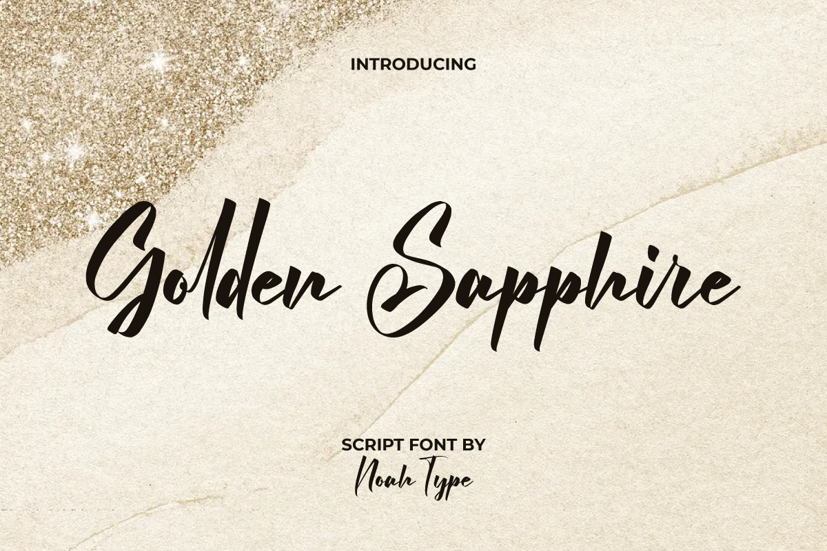 Golden Sapphire Font | noahtype | FontSpace