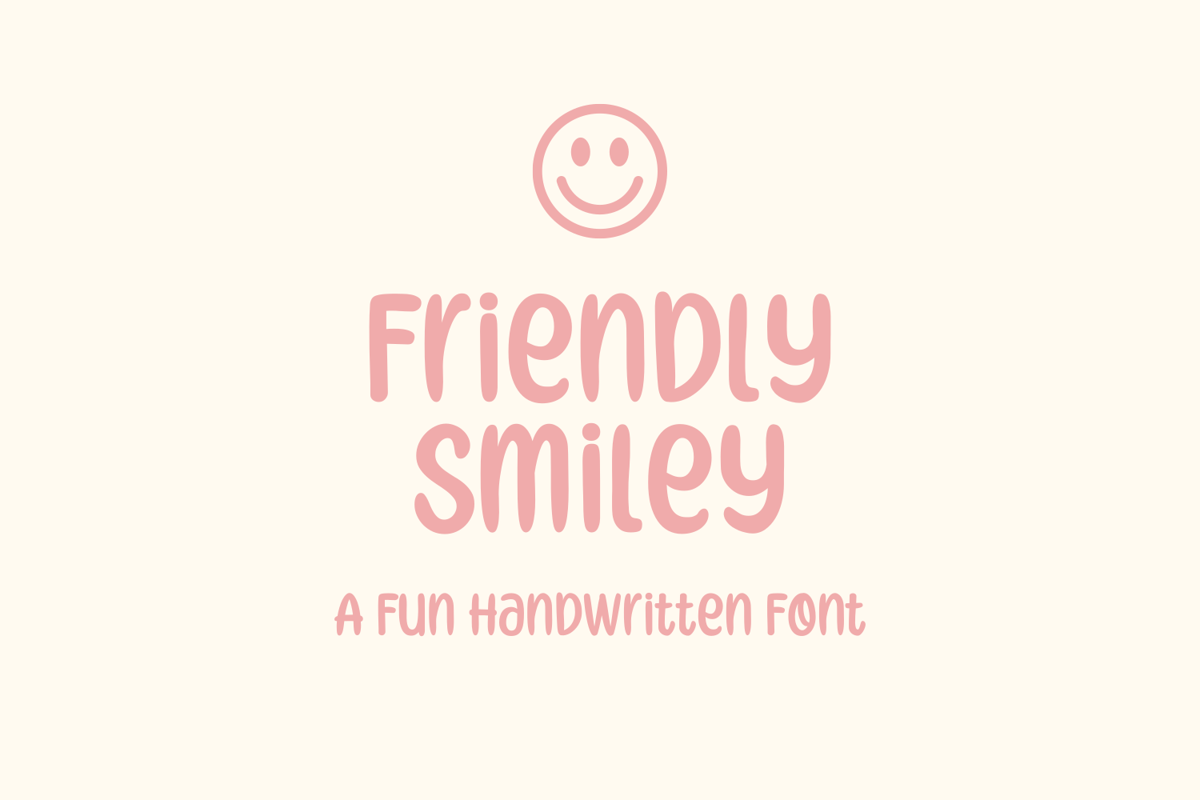 Friendly Smiley Font | Niskala Huruf | FontSpace
