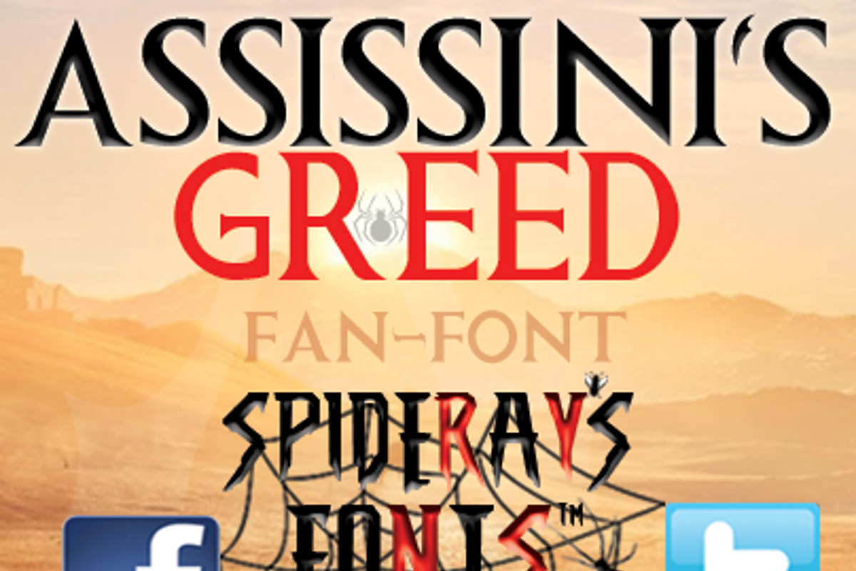 ASSISSINIS GREED Font - Free Download