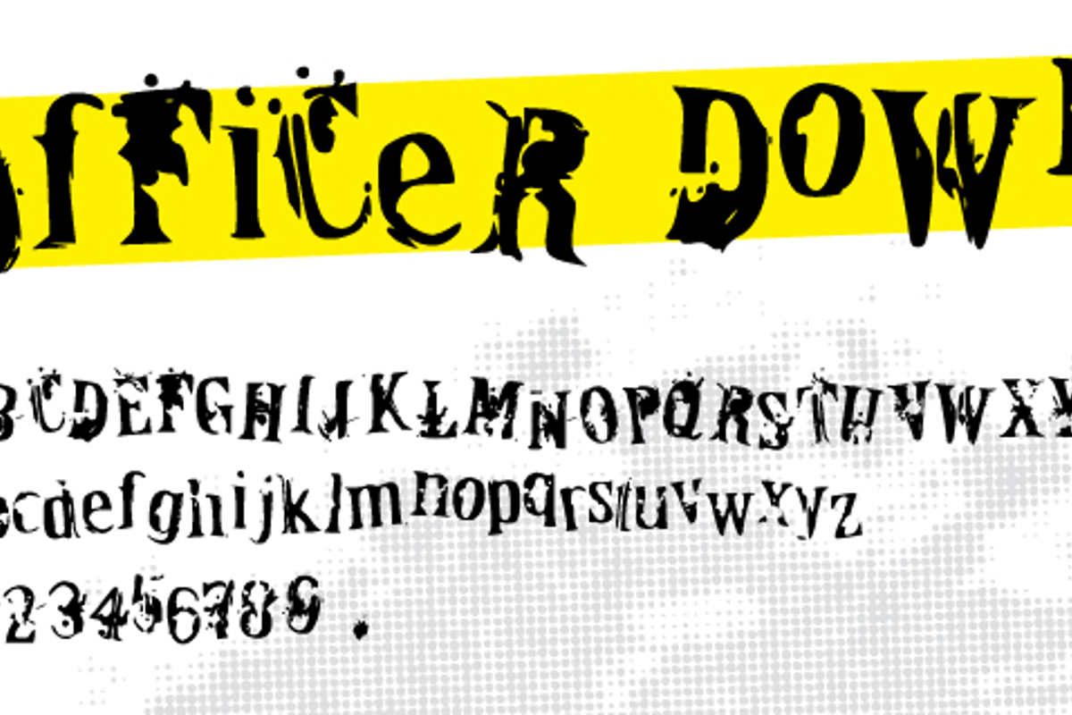 OfFiCeR DoWn Font | Davy Meykens | FontSpace