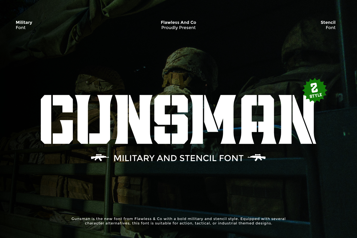 Gunsman Font - Free Download