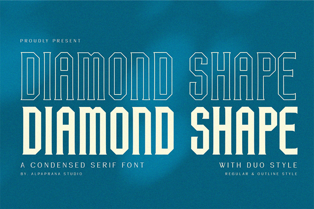 Diamond Shape Font - Free Download