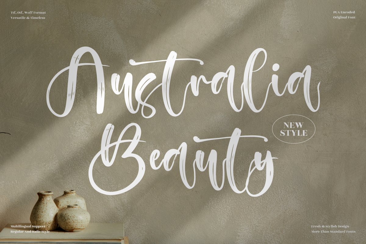 Australia Beauty Font | Perspectype Studio | FontSpace