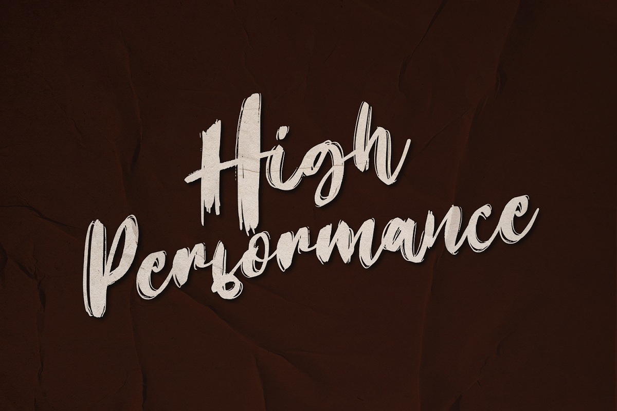 High Performance Font | SabrCreative | FontSpace