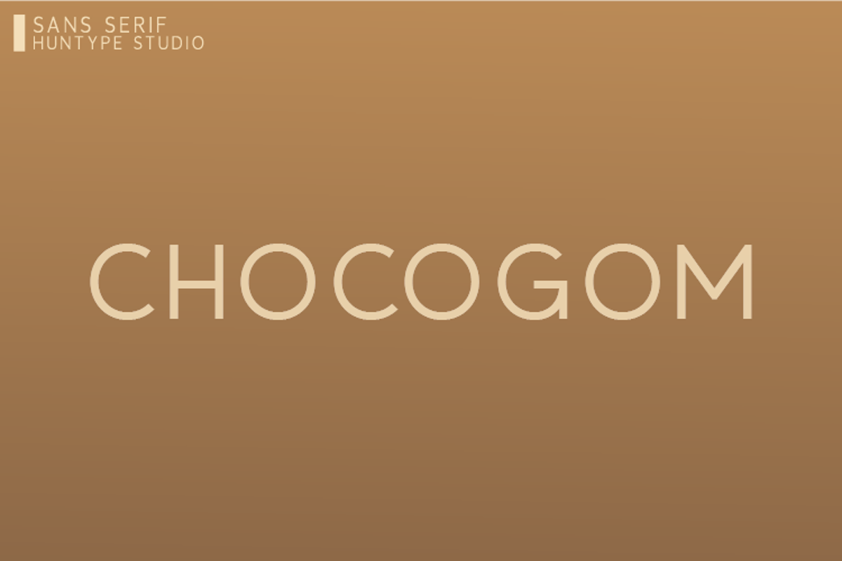 Chocogom Font | Huntype | FontSpace