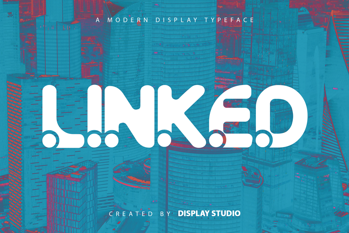 Linked Font | DisplayStudio_ | FontSpace