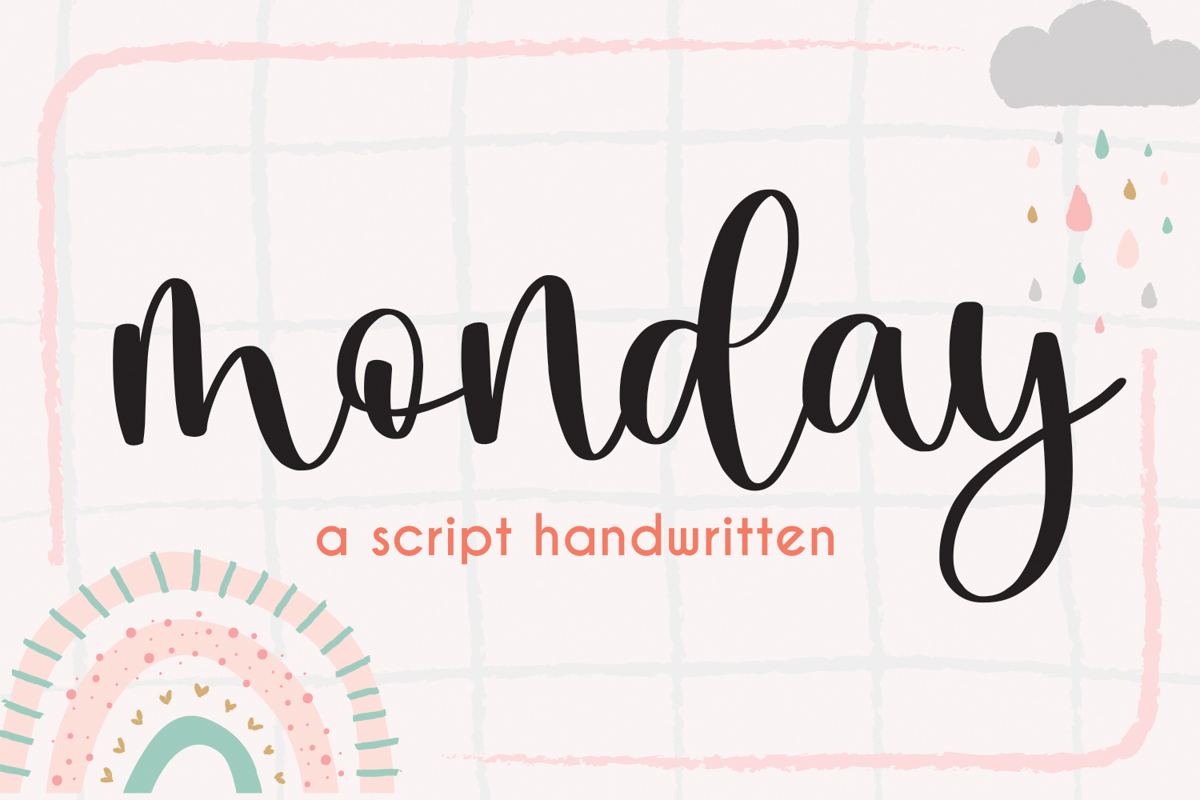 Monday Font | Mozarella | FontSpace