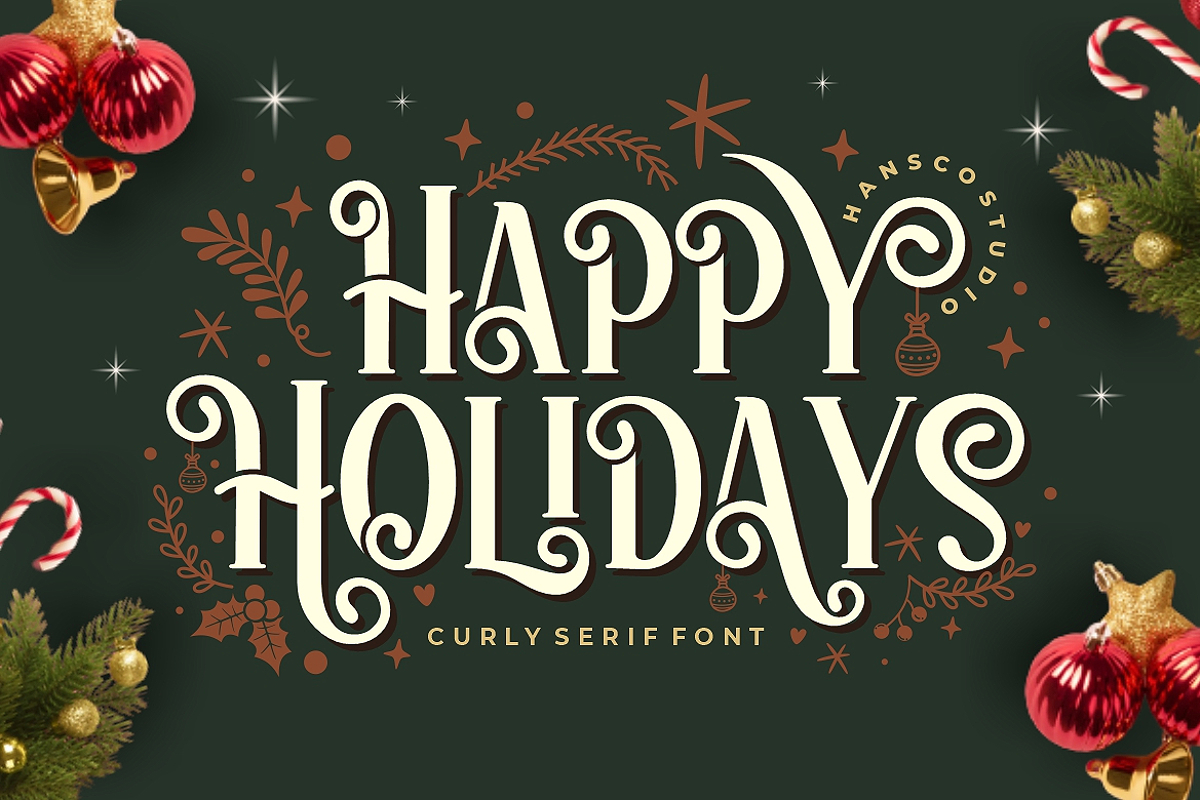 Happy Holidays Font - Free Download