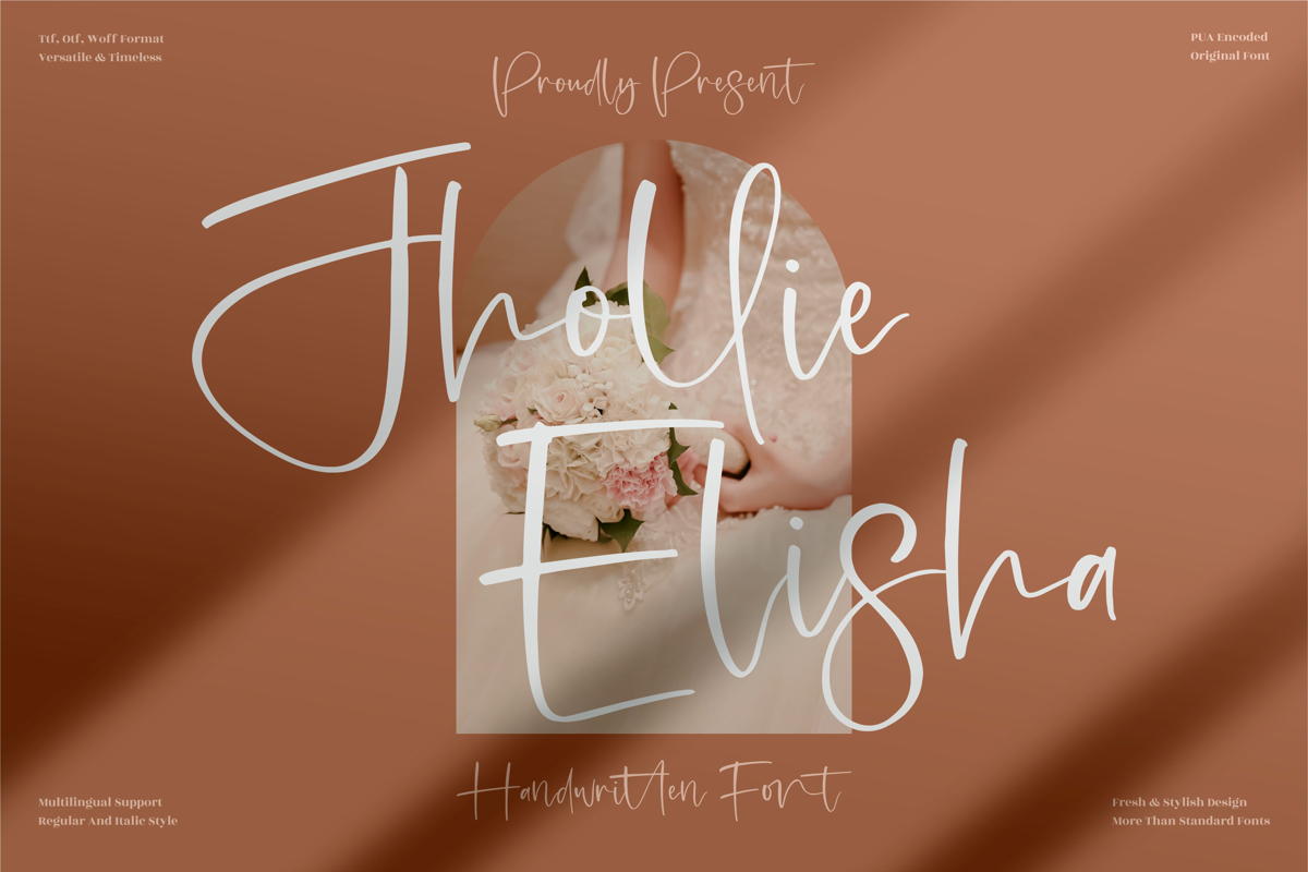 Jhollie Elisha Font | Perspectype Studio | FontSpace