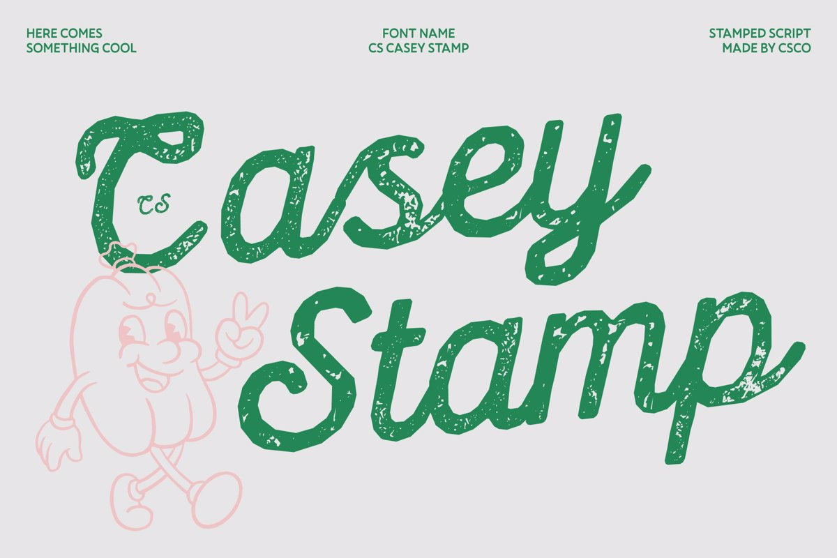 CS Casey Stamp Font - Free Download