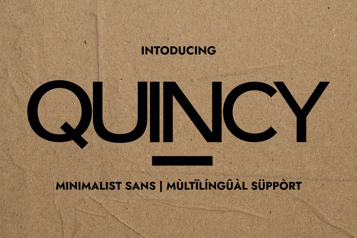 QUINCY Font | Minimalistartstudio | FontSpace