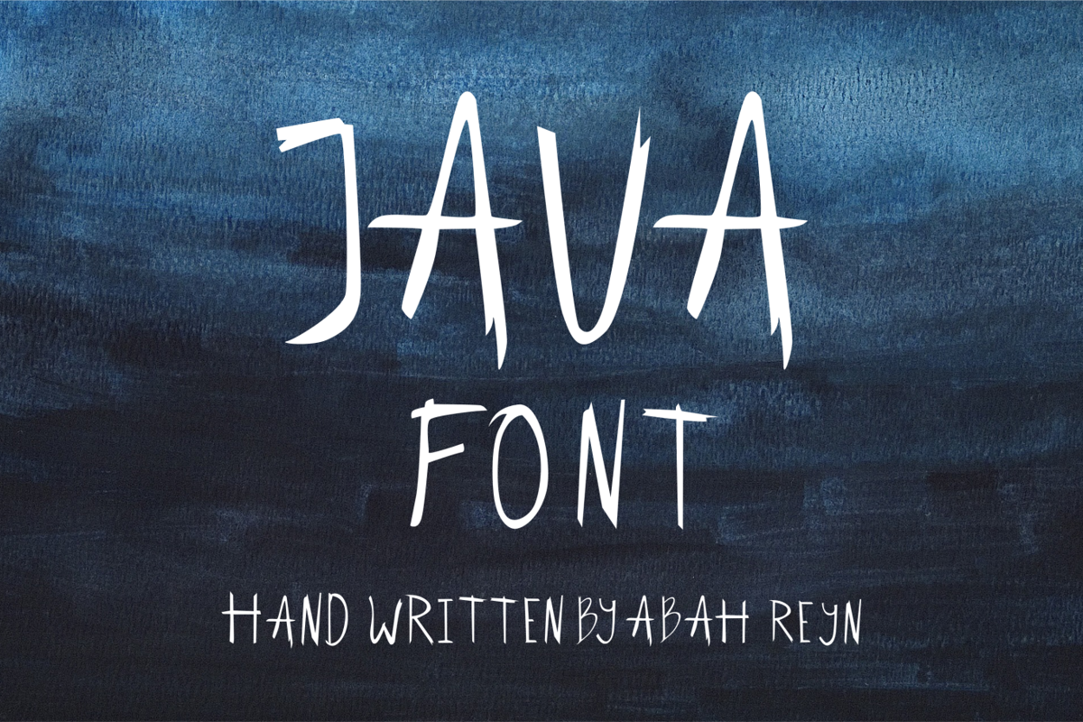Javafont Font | Abahreyn | FontSpace