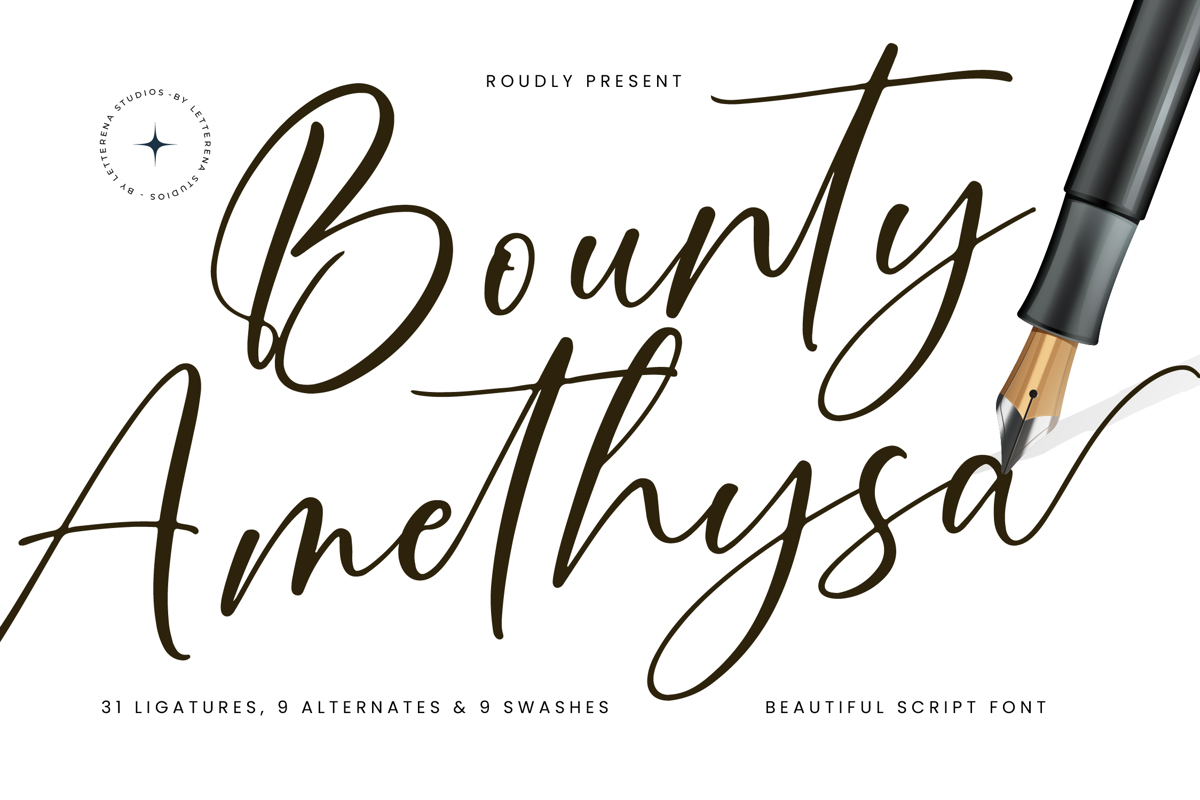 Bounty Amethysa VERSION Font - Free Download