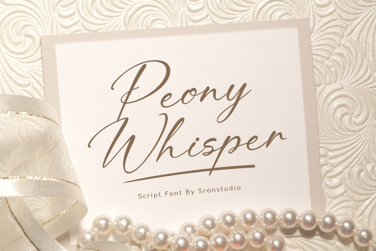 Peony Whisper Font - Free Download