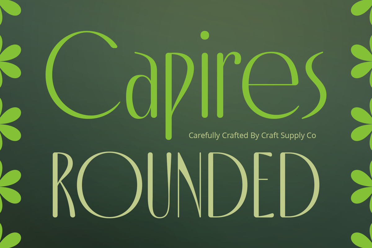 Capires Rounded Font | craftsupplyco | FontSpace