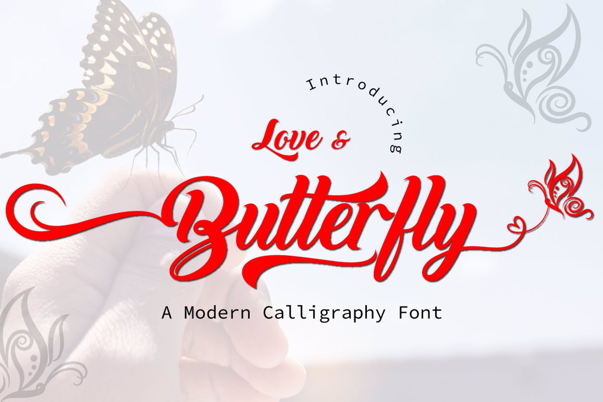 Love And Butterfly Font - Free Download