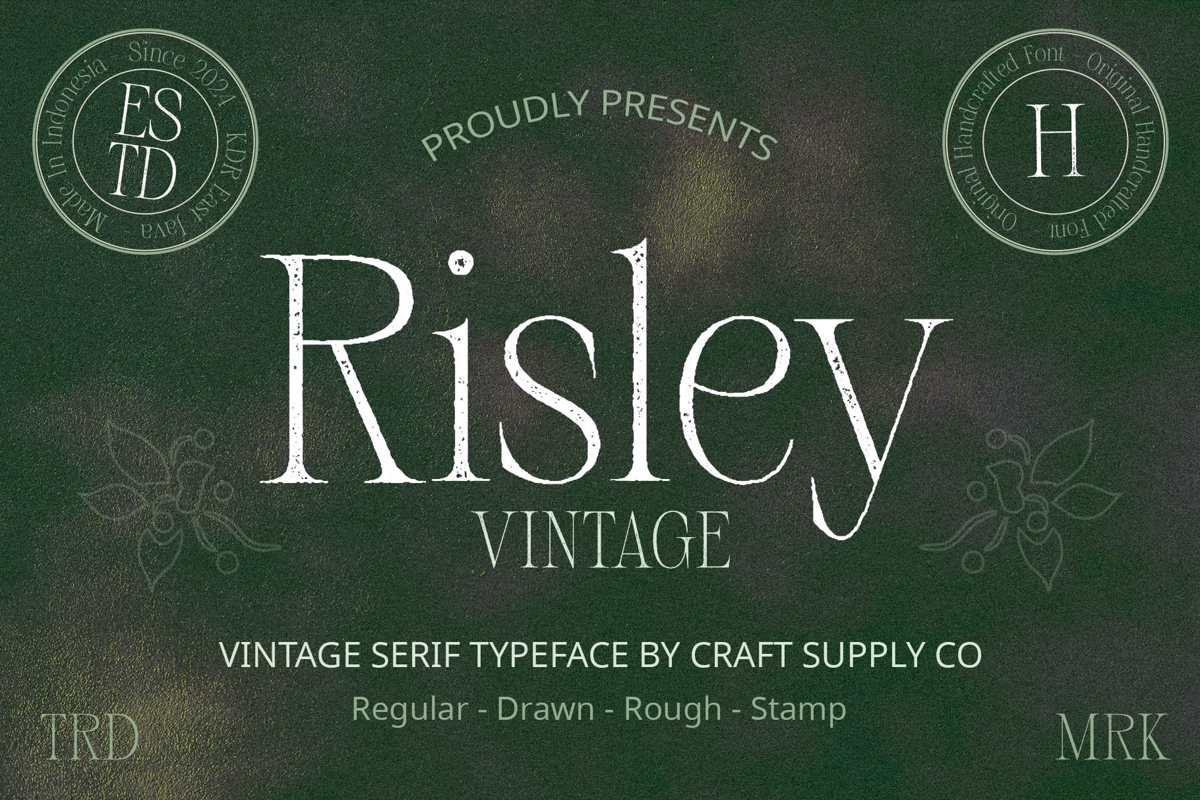 Risley Vintage Stamp Font - Free Download