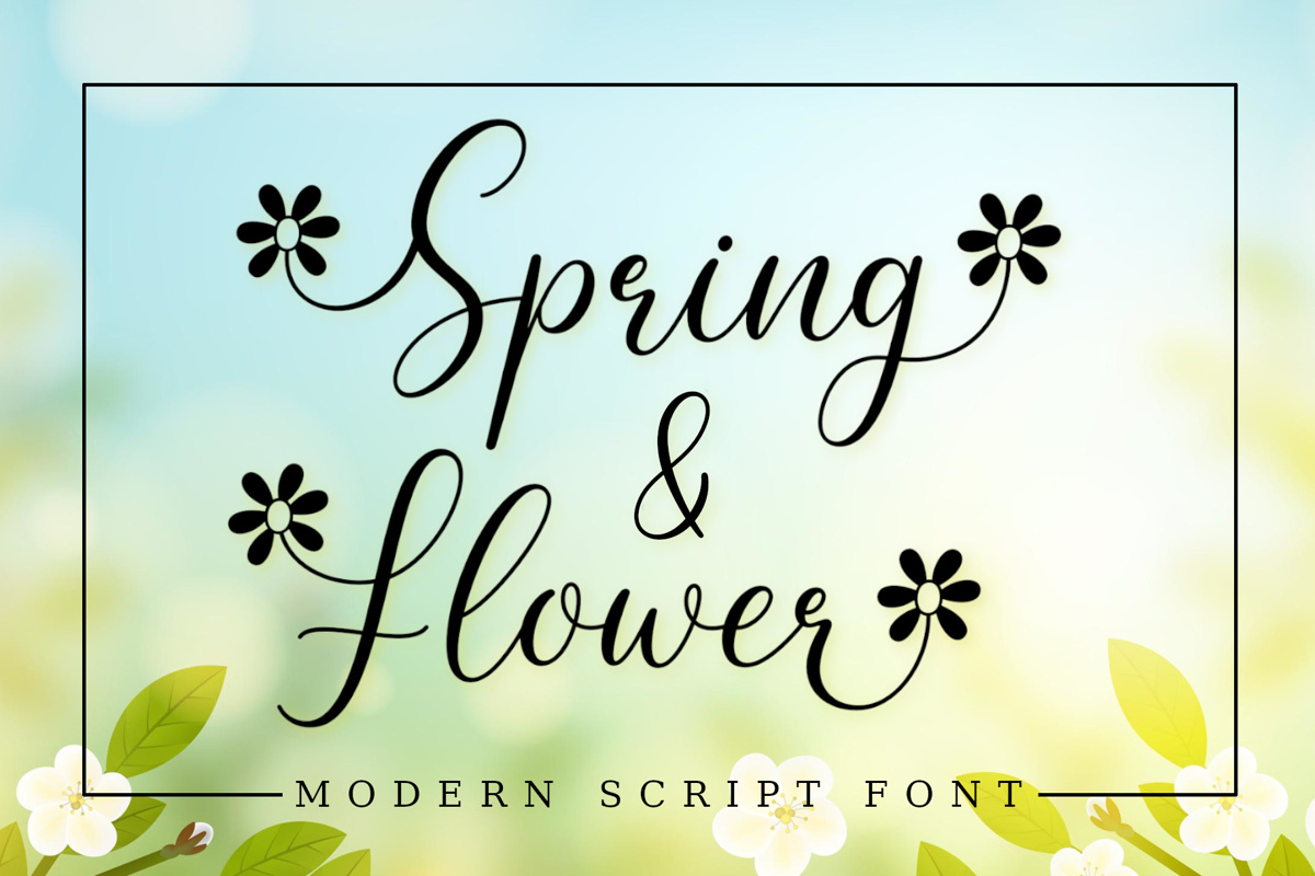 Spring Flower Font Free Download