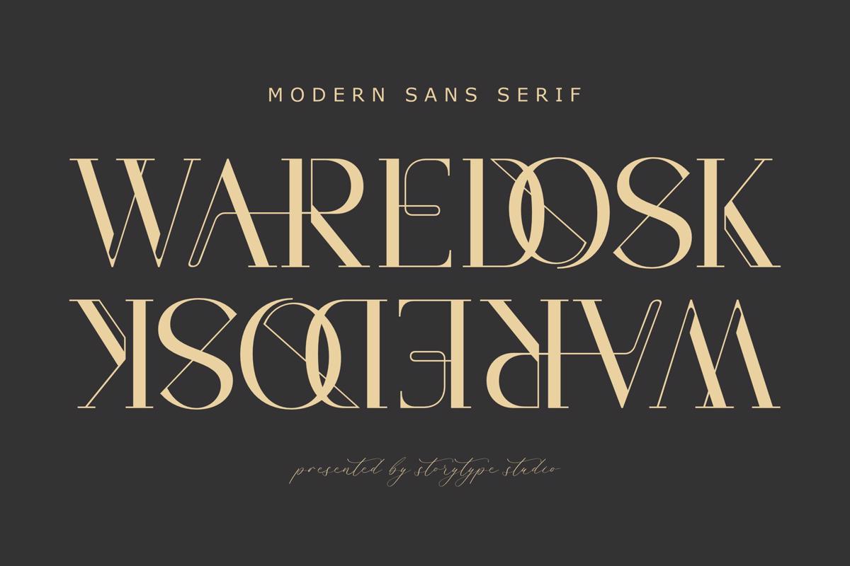 Waredosk Font | Storytype Studio | FontSpace