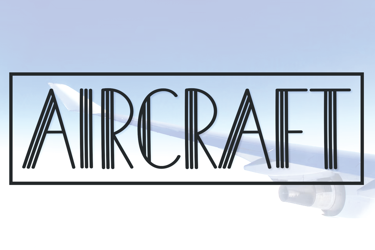 Aircraft Font | scratchones_creative | FontSpace