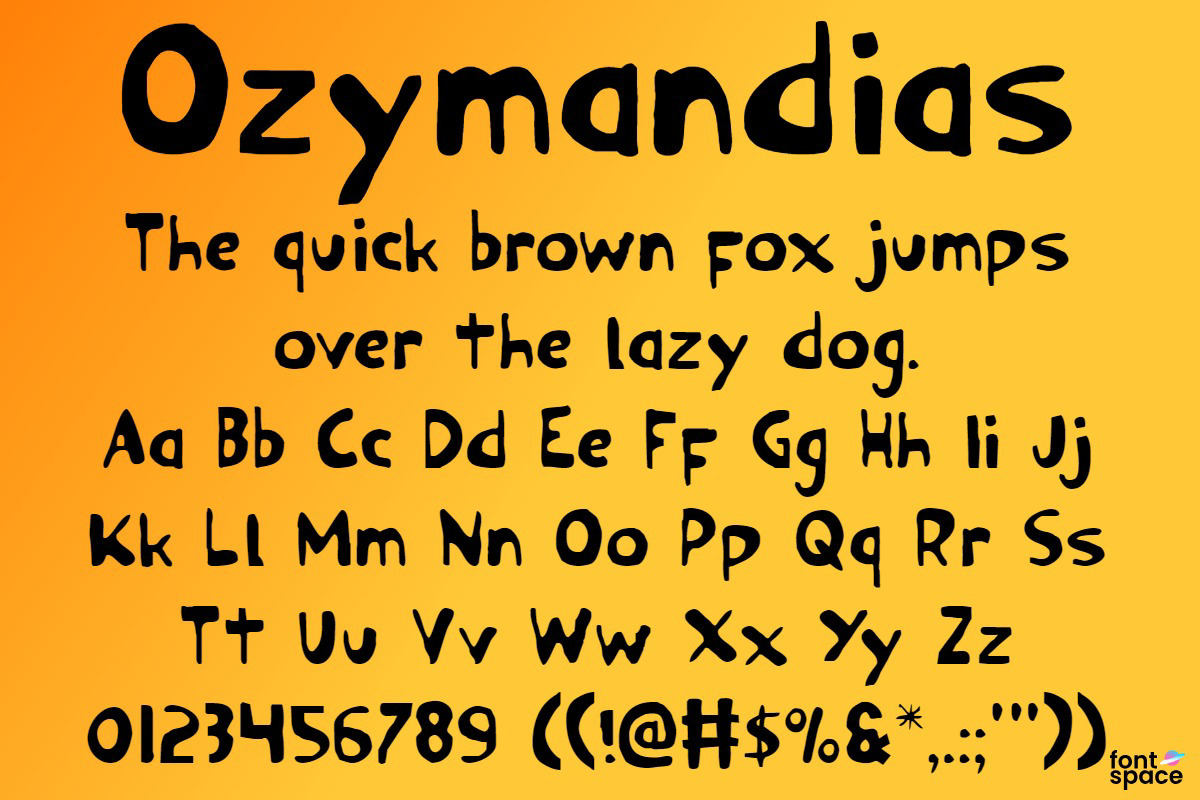 Ozymandias Font | Iconian Fonts | FontSpace
