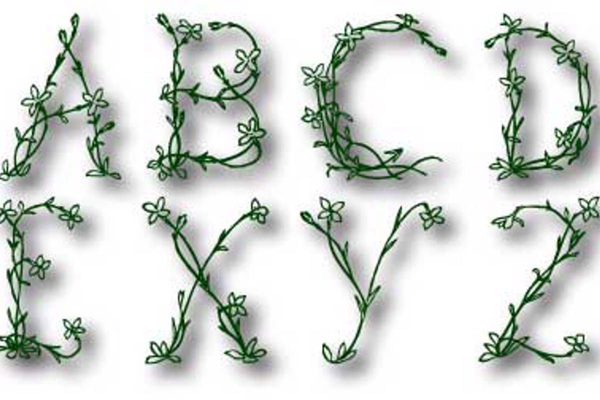 Floral Font - Free Download