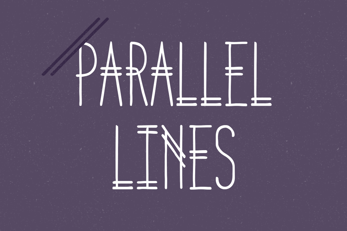 Parallel Lines Font | Lauren Ashpole | FontSpace