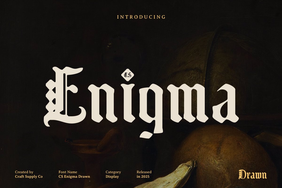 CS Enigma Drawn Font - Free Download