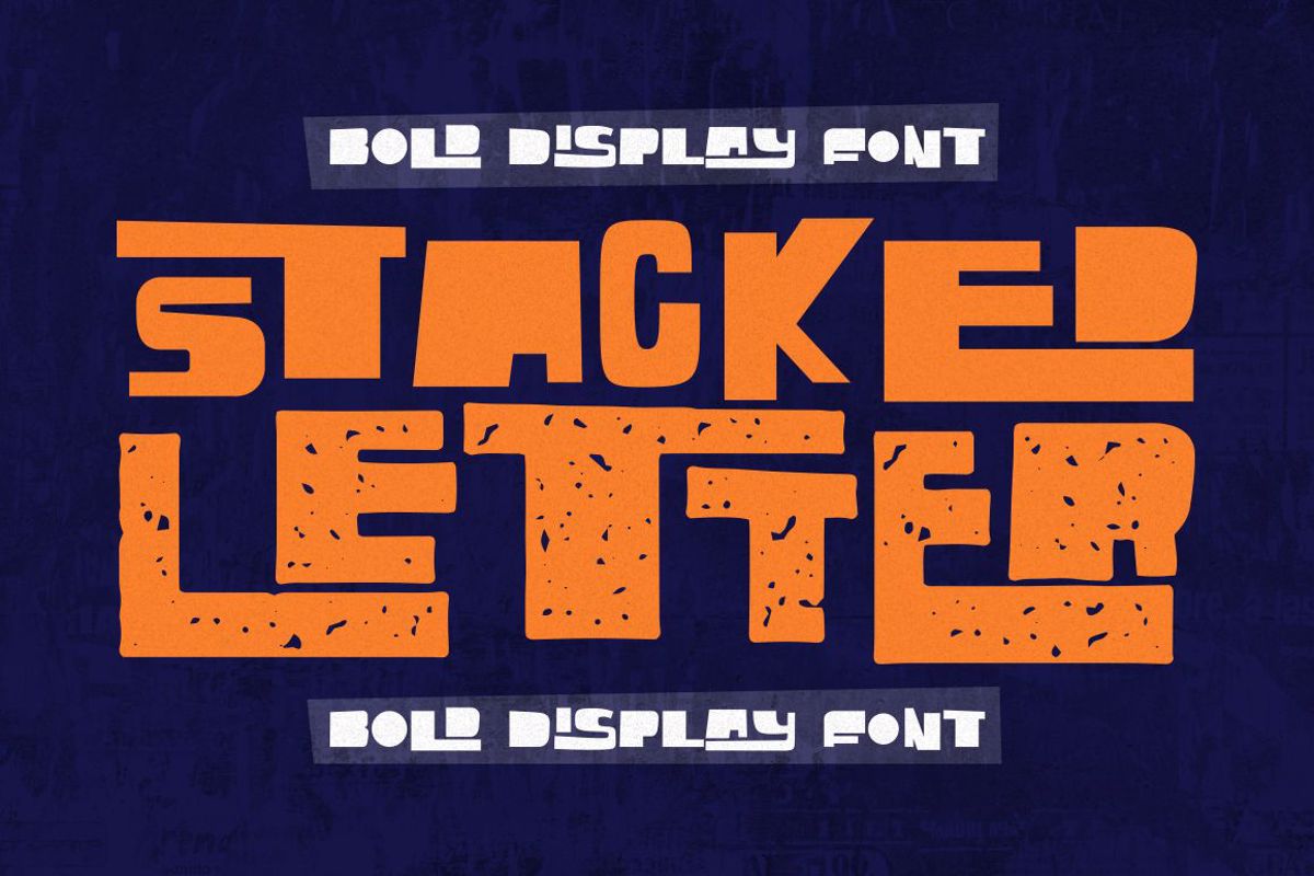 Stacked Letter Font - Free Download