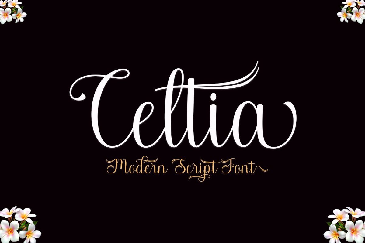 Celtia Script Font | Solidtype | FontSpace