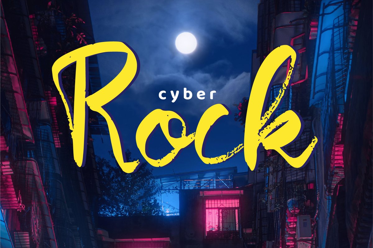 Cyber Rock Font | WAPtype | FontSpace
