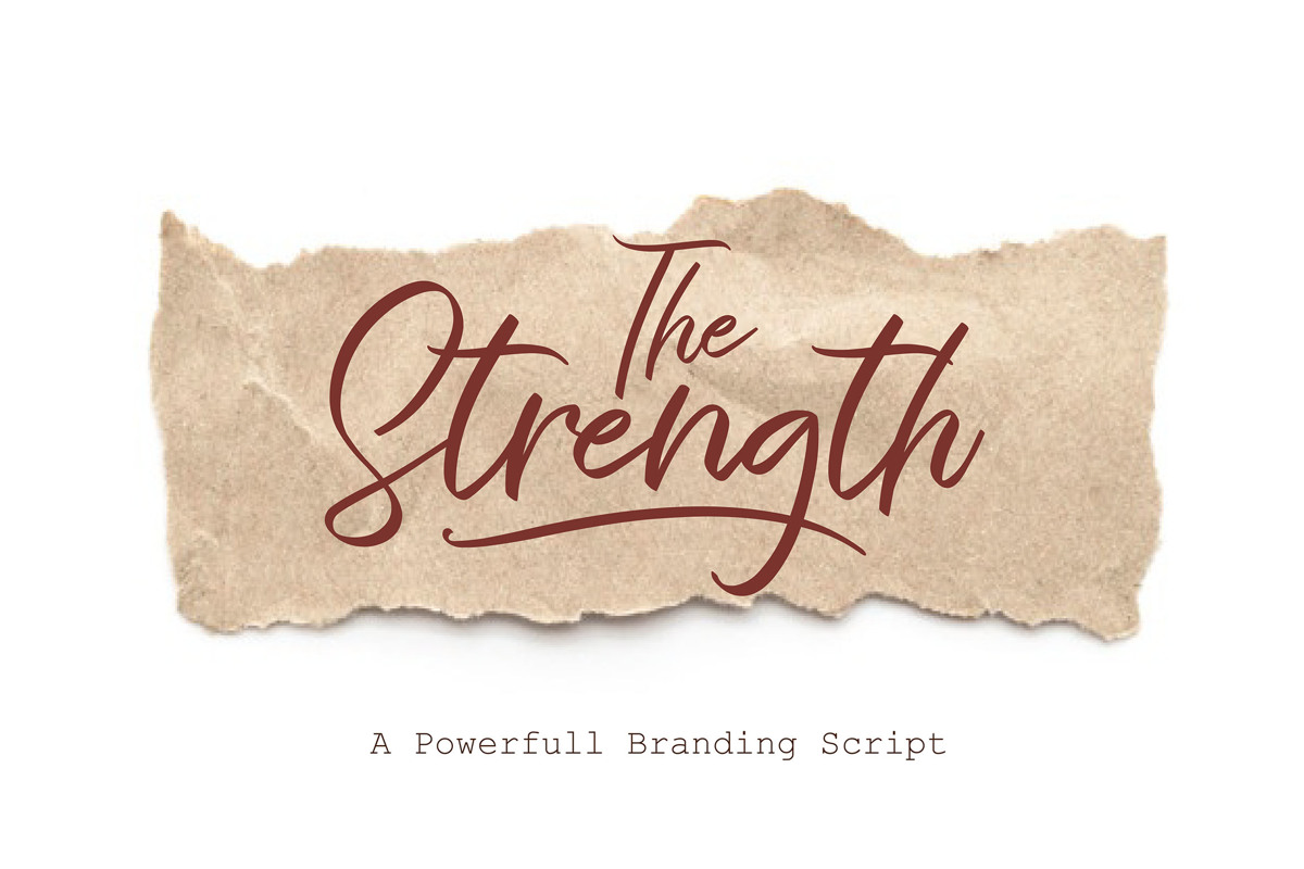 The Strength Font | aminmario | FontSpace
