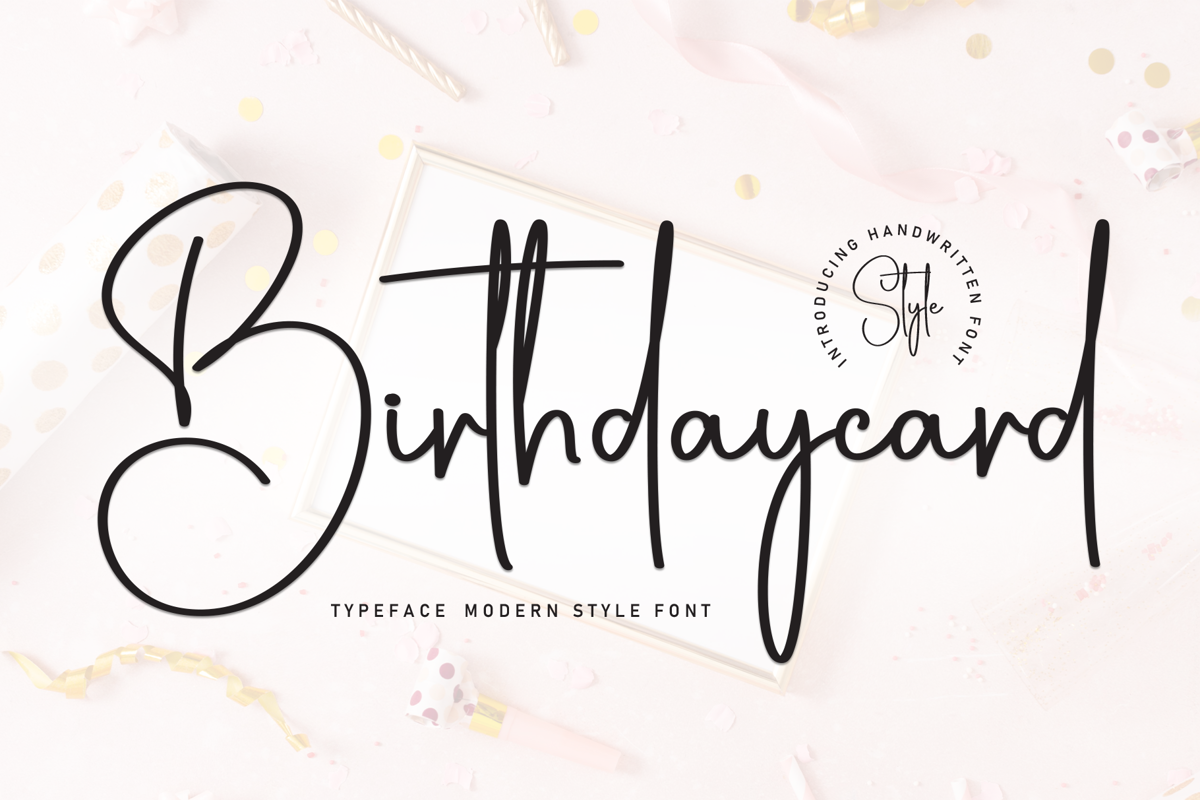 Birthdaycard Font - Free Download