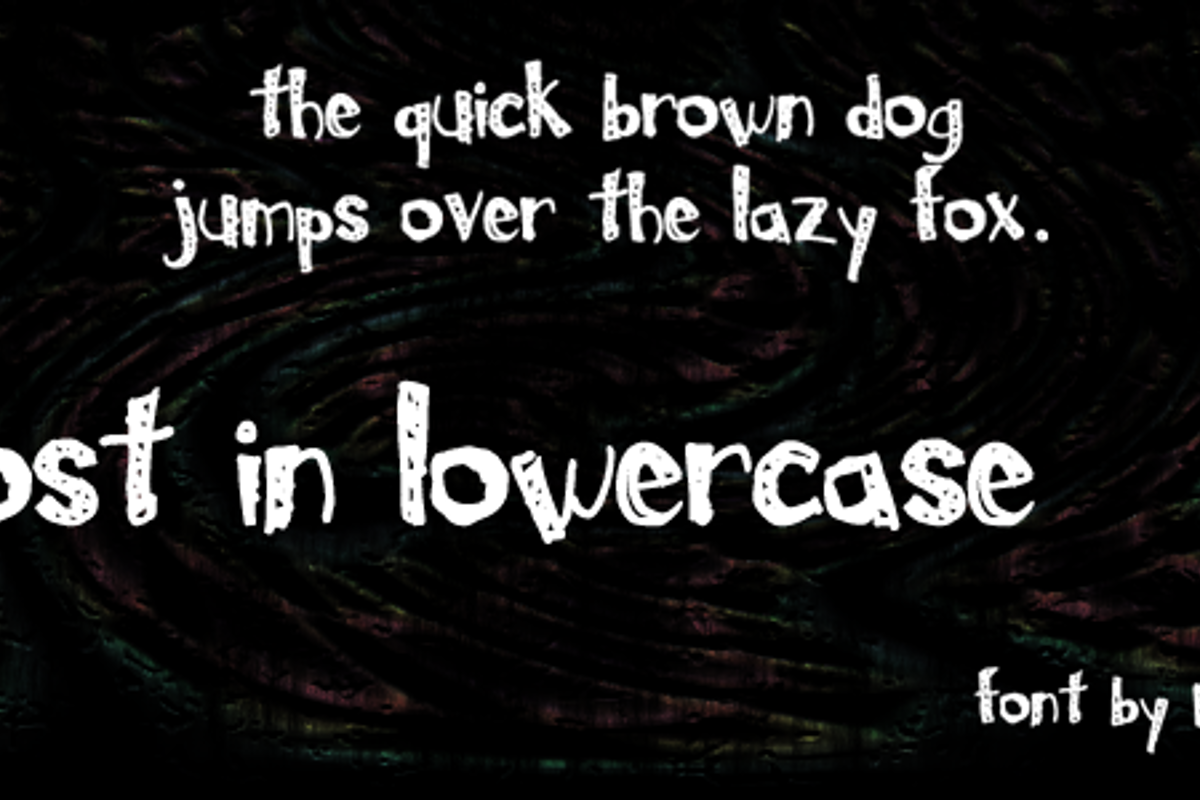 Lost In Lowercase Font - Free Download