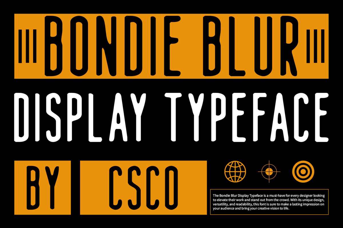 Bondie Blur Font | craftsupplyco | FontSpace