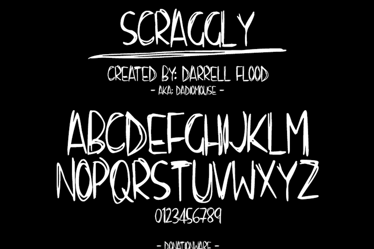 Scraggly Font | HAWTPIXEL - Darrell Flood | FontSpace