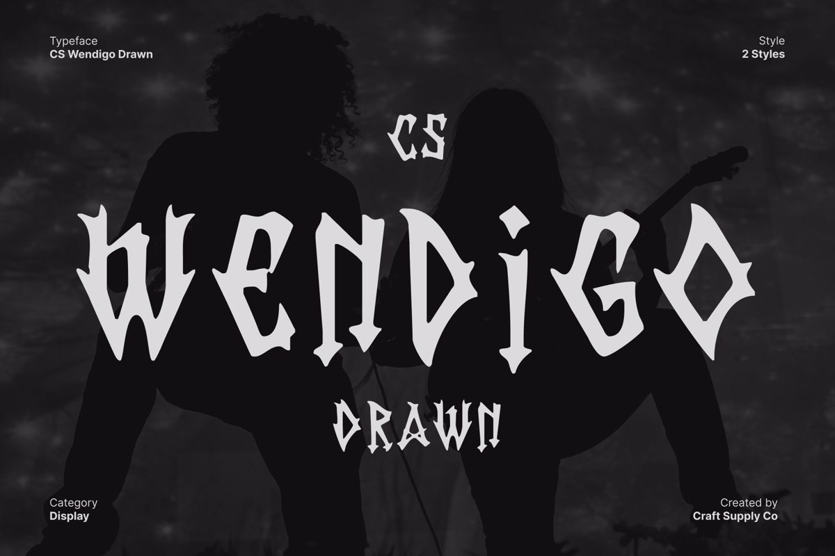 CS Wendigo Drawn Font - Free Download
