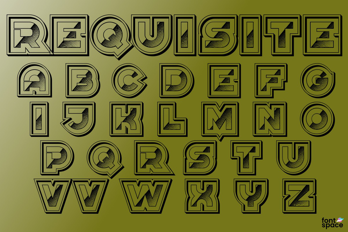 Requisite Font | Vladimir Nikolic | FontSpace