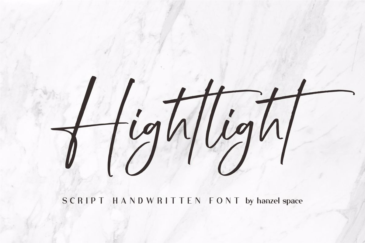 Hightlight Font | Hanzel Studio | FontSpace