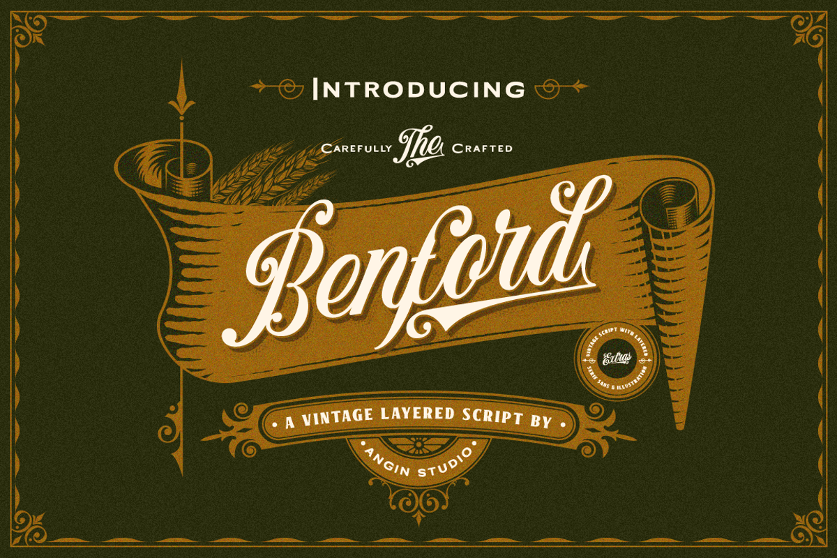 Benford Vintage Script Font - Free Download