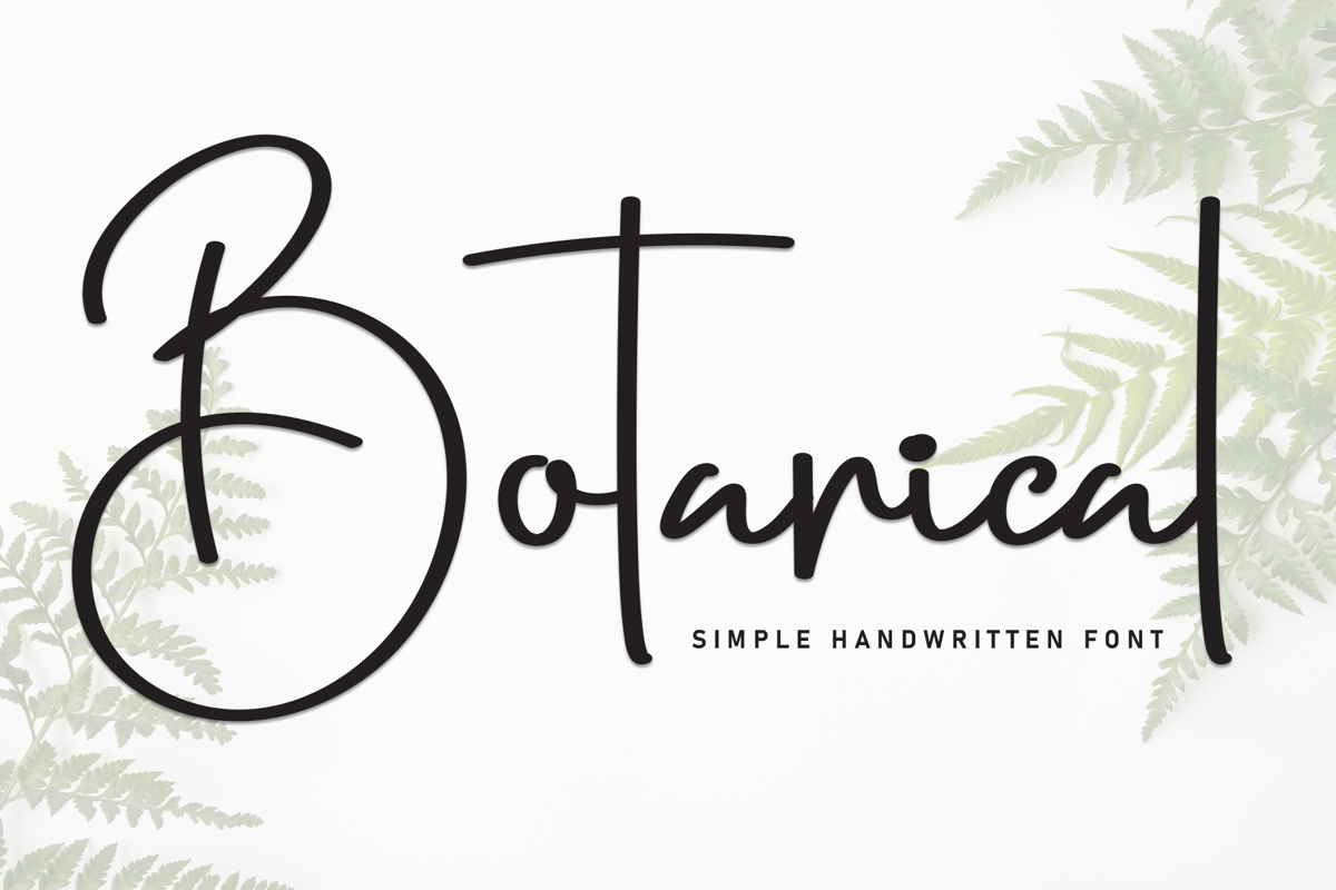 Botanical Font - Free Download